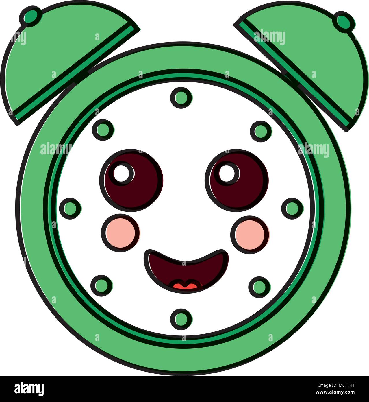 happy clock kawaii icon image Stock Vector Image & Art - Alamy