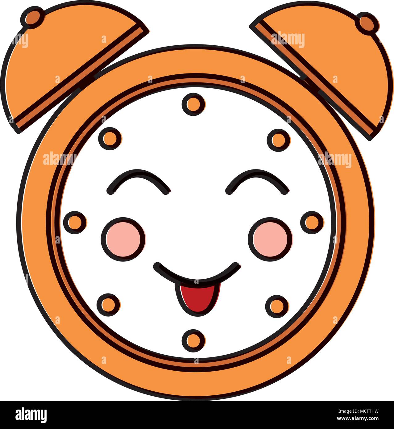 happy clock kawaii icon image Stock Vector Image & Art - Alamy