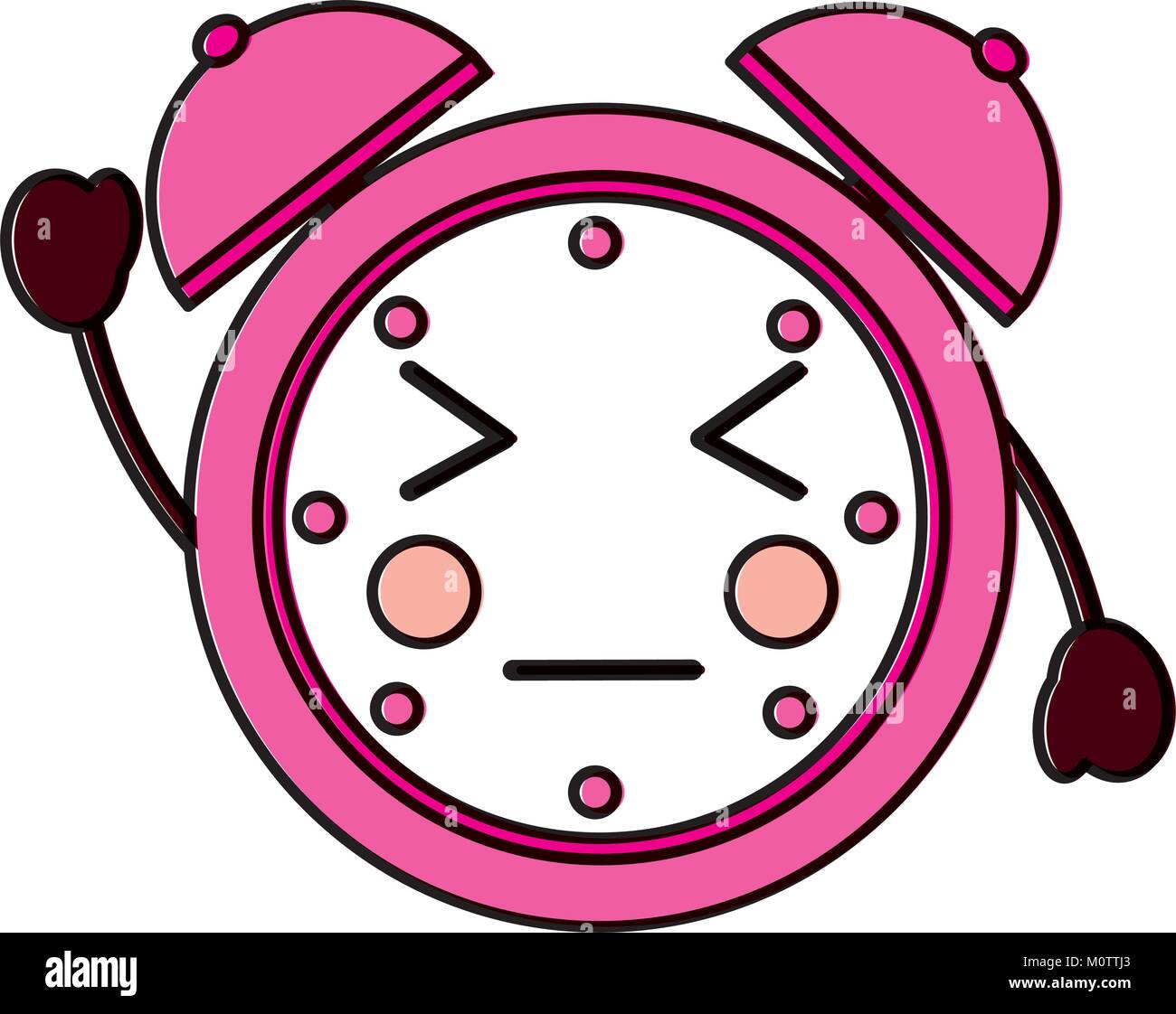angry clock kawaii icon image Stock Vector Image & Art - Alamy