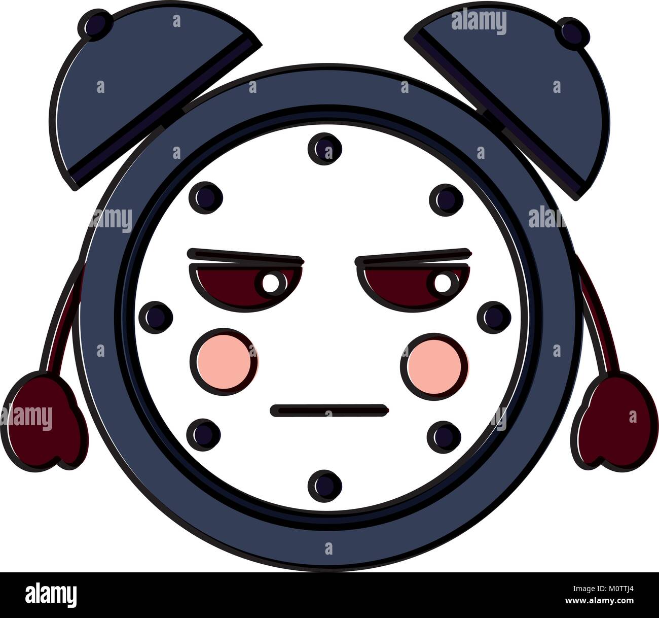 angry clock kawaii icon image Stock Vector Image & Art - Alamy