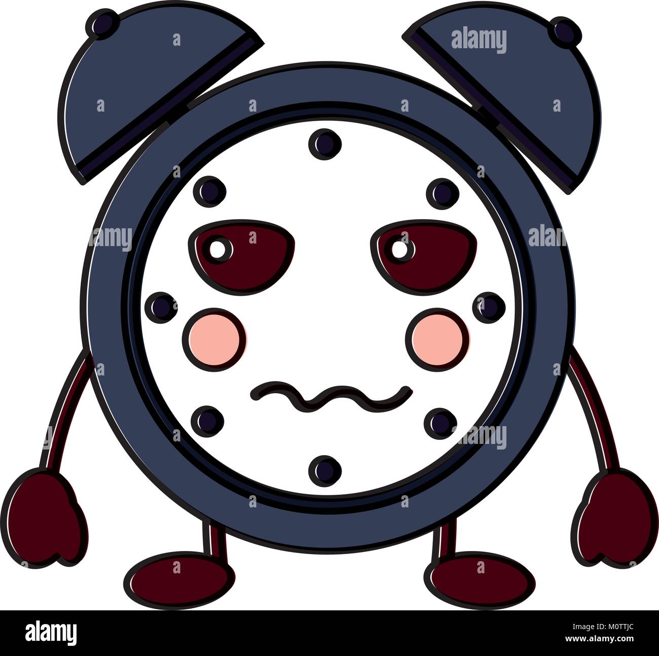 angry clock kawaii icon image Stock Vector Image & Art - Alamy
