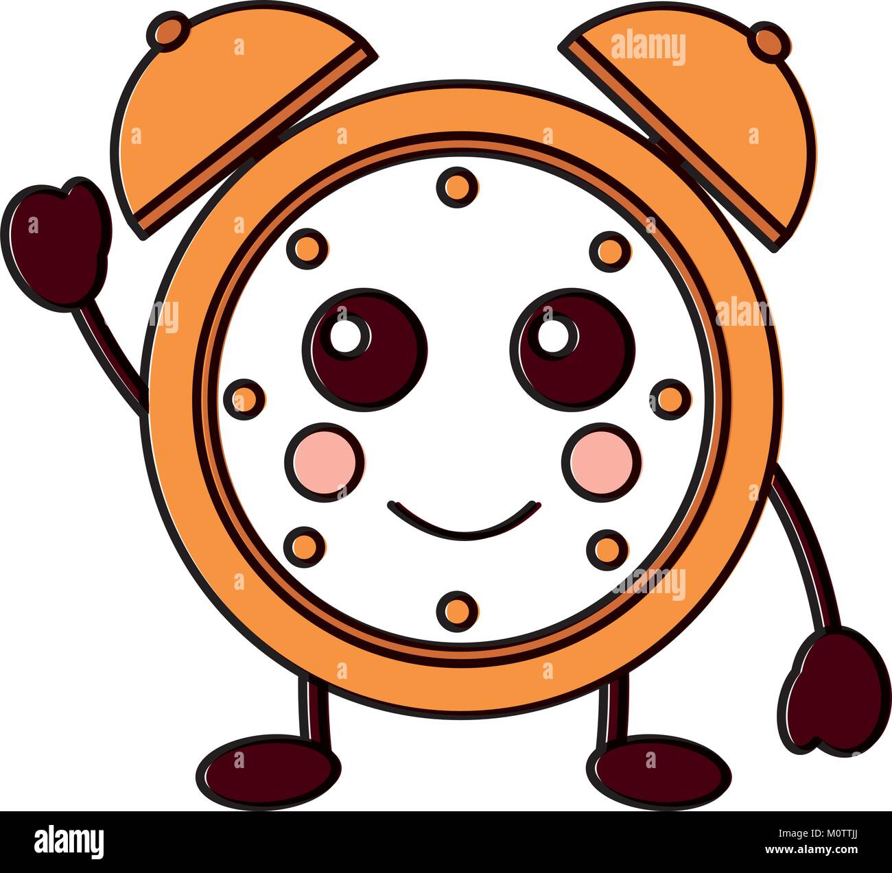 happy clock kawaii icon image Stock Vector Image & Art - Alamy