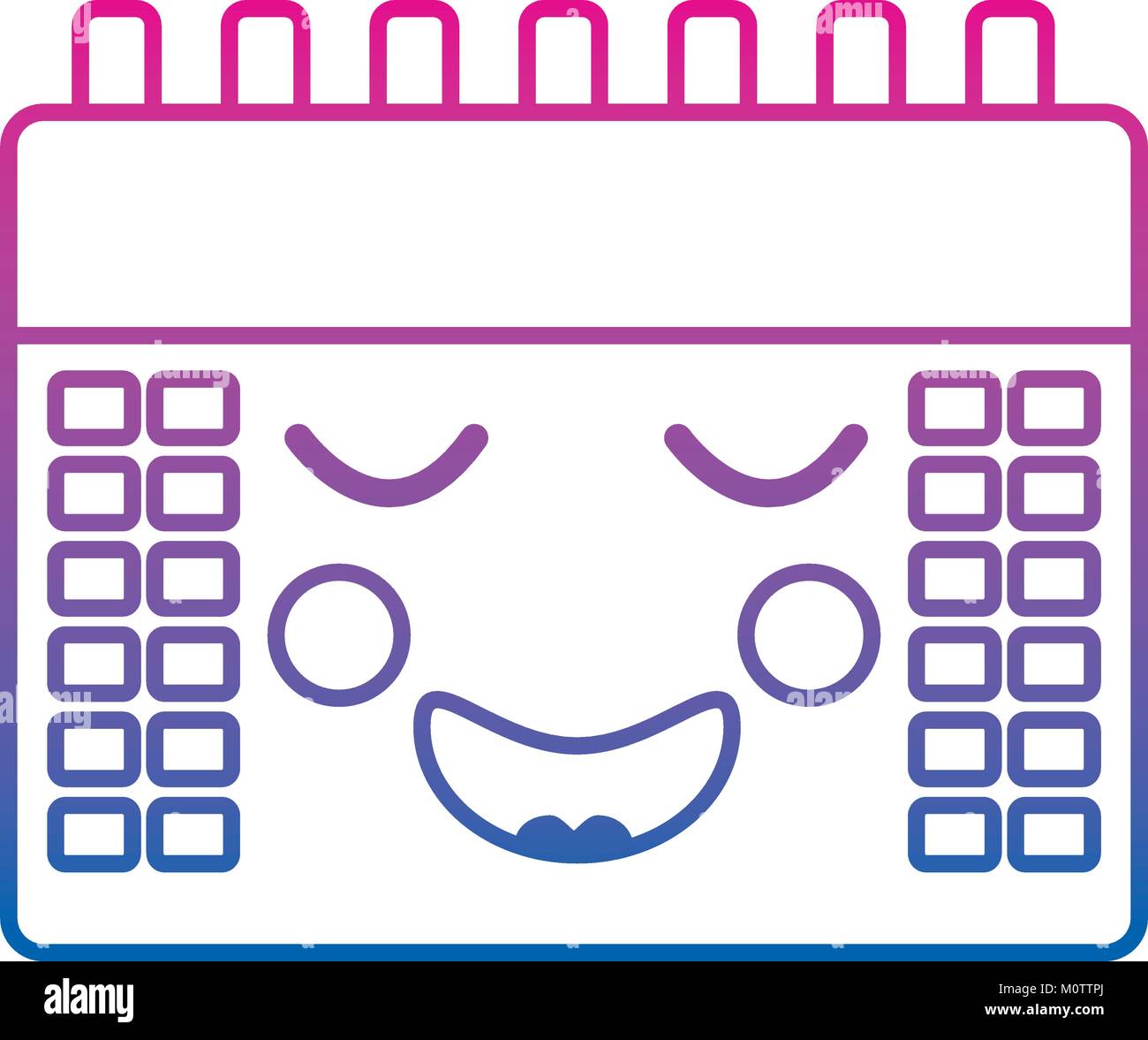 Calendar event cute happy Stock Vector Images - Alamy