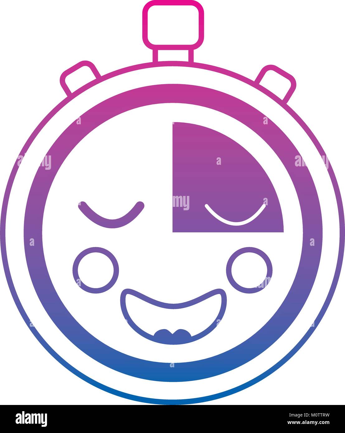 kawaii chronometer speed timer cartoon character Stock Vector Image ...