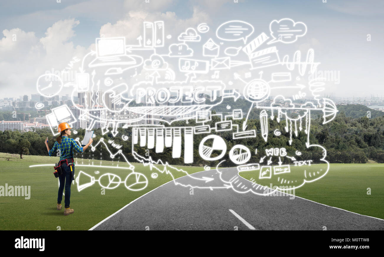 Industrial construction and maintenance Stock Photo - Alamy