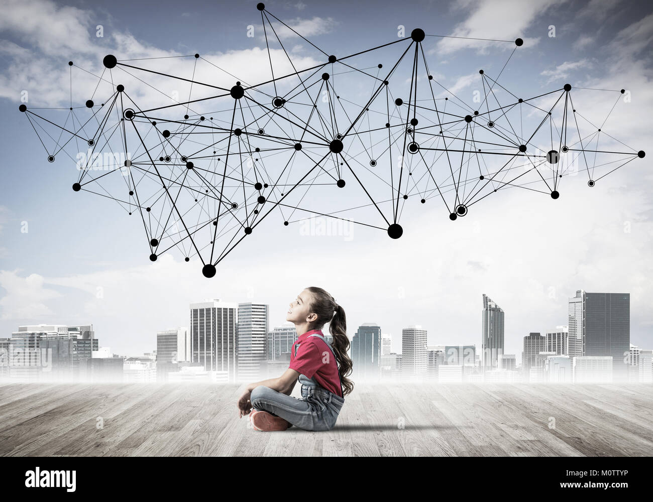 Concept of social wireless connection and internet use for commu Stock ...