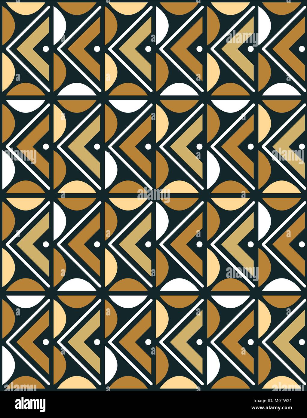 Seamless African ornament with coffee beans. Vector ornament in natural ...