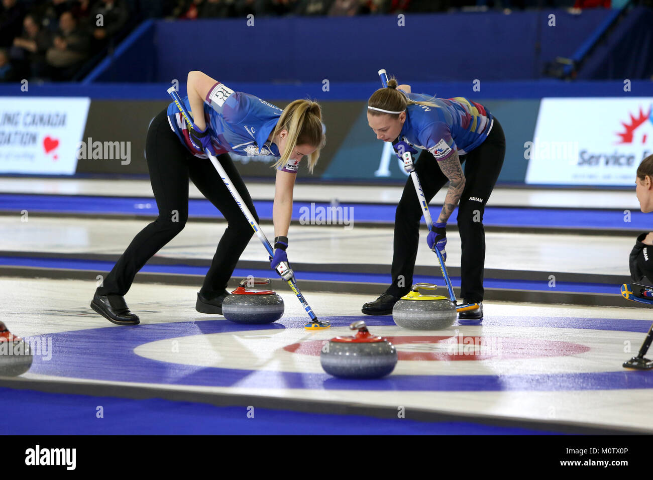 London, Ontario, Canada, Jan 11-14 2018 Western Fair sports complex ...