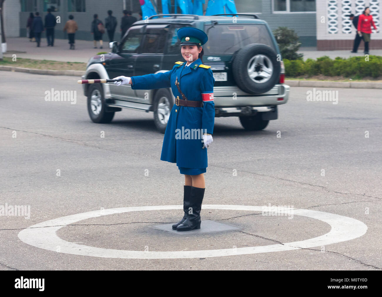 Traffic police in pyongyang hi-res stock photography and images - Alamy