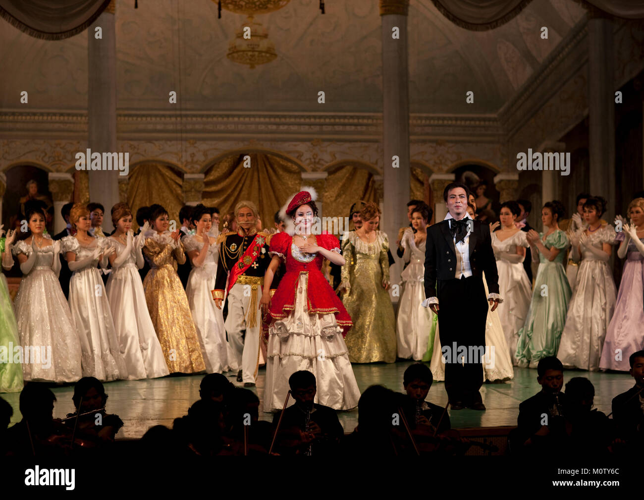 North Korean artists performing eugene oneguine alexandre pouchkine's ...