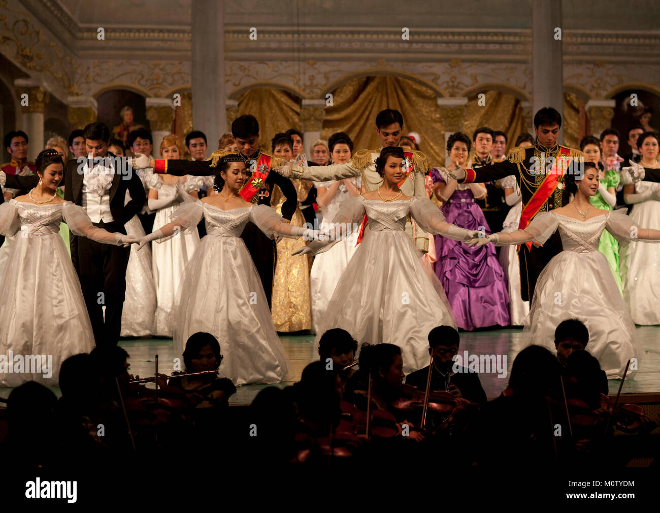 North Korean artists performing eugene oneguine alexandre pouchkine's ...