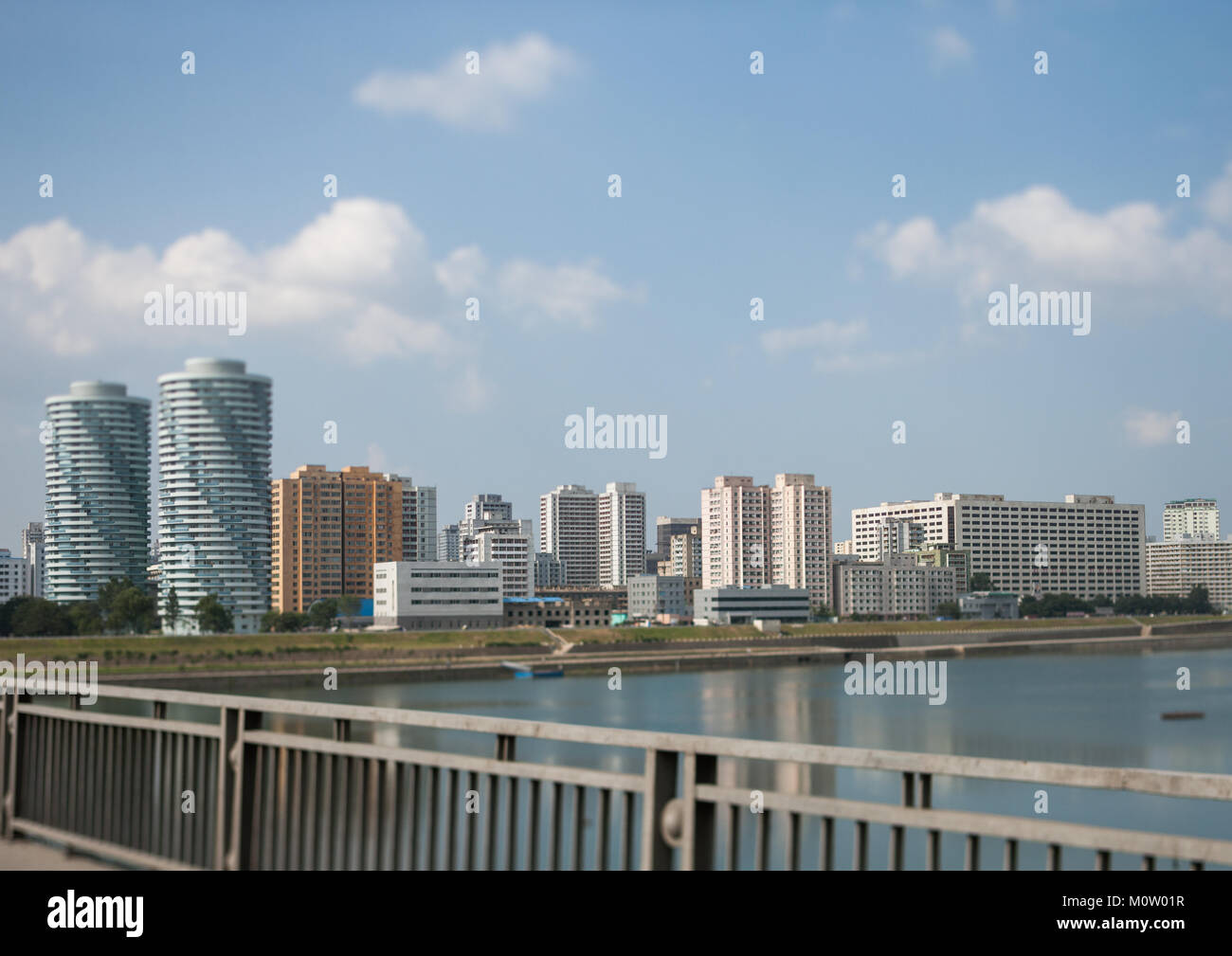 New buildings skyline, Pyongan Province, Pyongyang, North Korea Stock ...