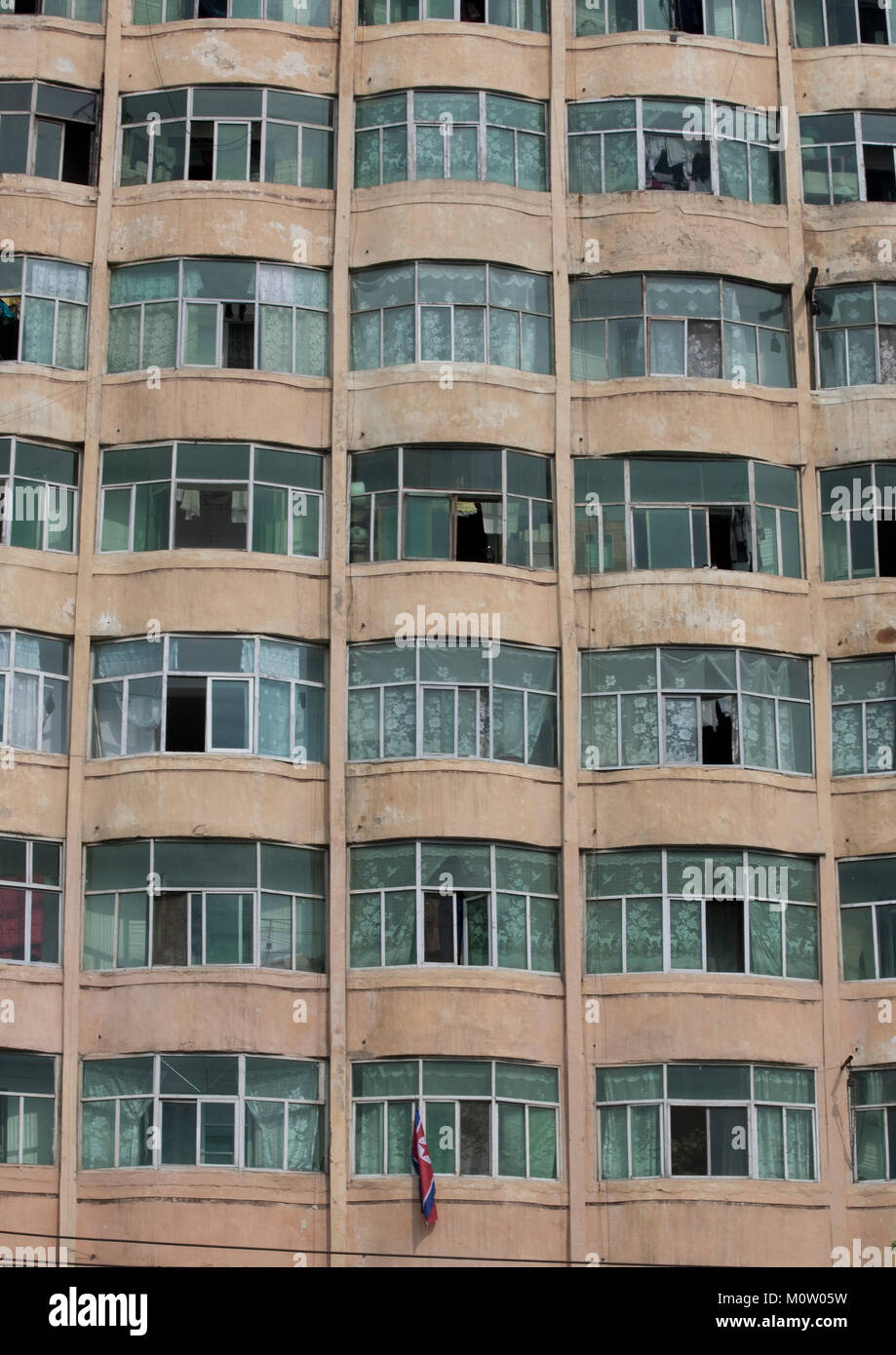 North korea pyongyang flag vertical hi-res stock photography and images ...