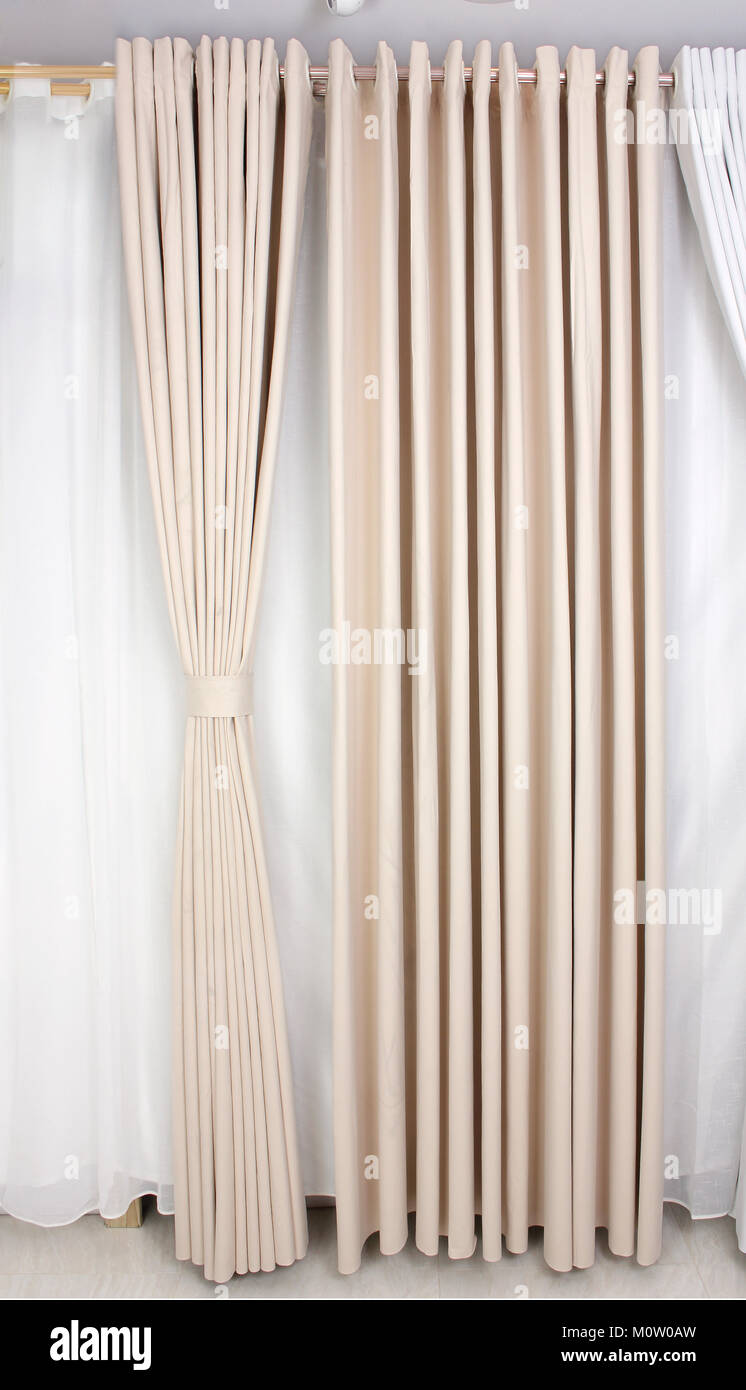 Curtain on Display in Showroom Stock Photo - Alamy