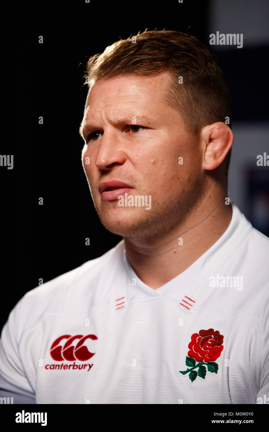 England's captain Dylan Hartley during the Natwest 6 Nations Launch at ...