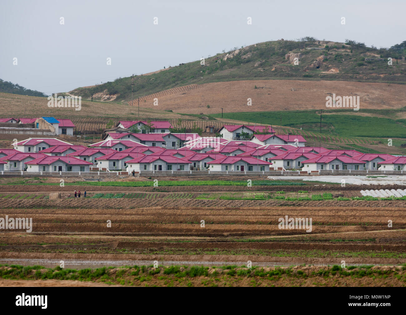 Brand new village in the countryside, South Pyongan Province, Nampo ...