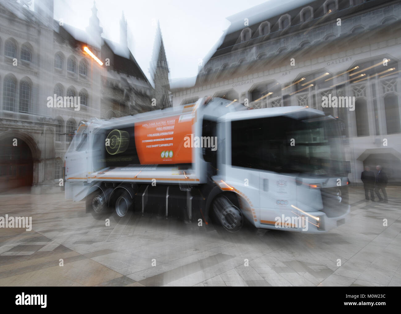 Electra, the UK’s first fully electric refuse collection vehicle, which ...