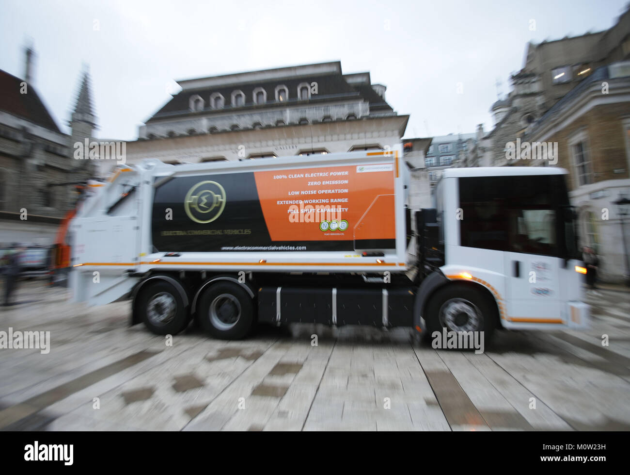 Electra, the UK’s first fully electric refuse collection vehicle, which ...