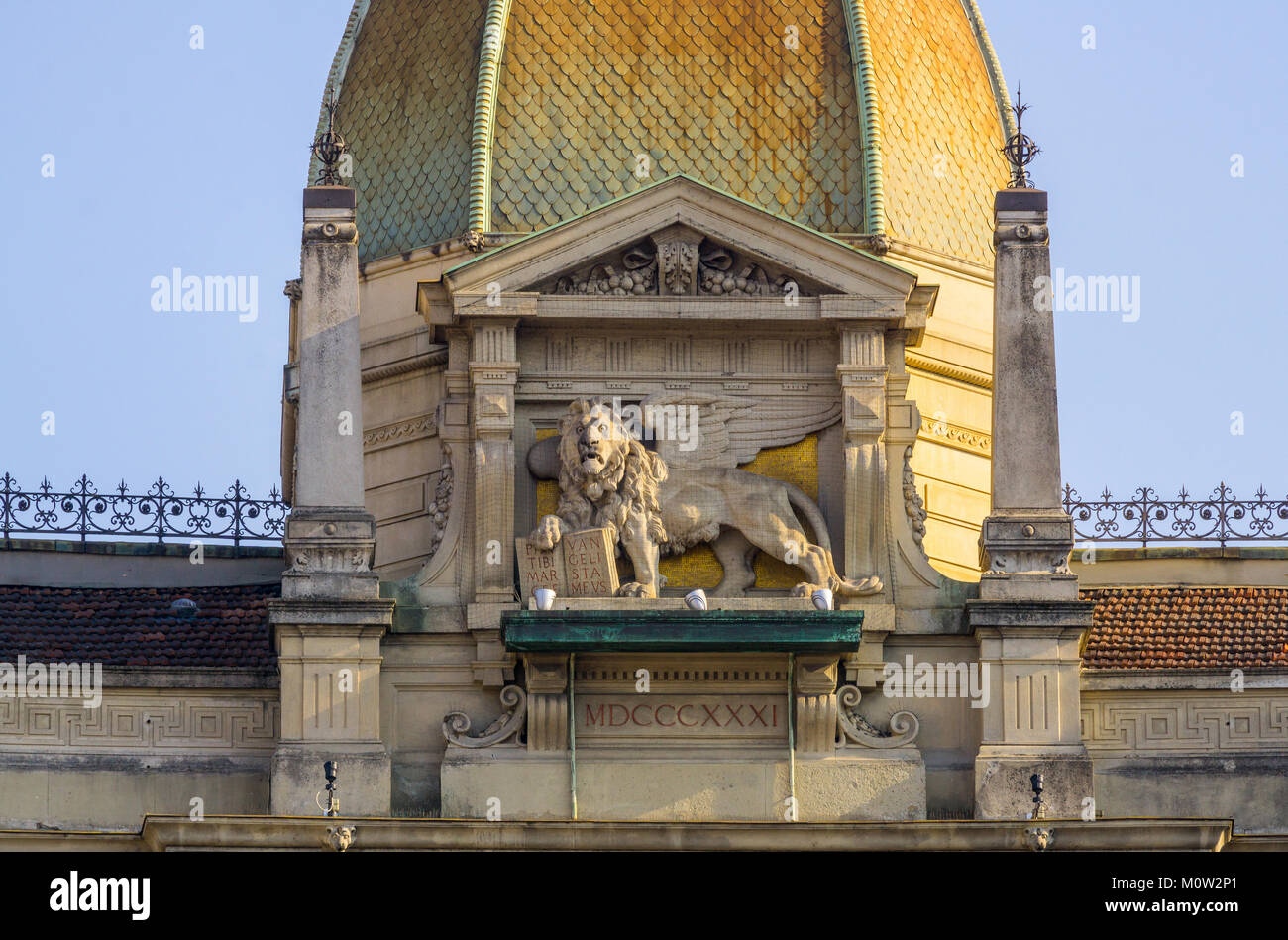 Italy,Lombardy,Milan,Piazza Cordusio,Palazzo delle Assicurazioni ...