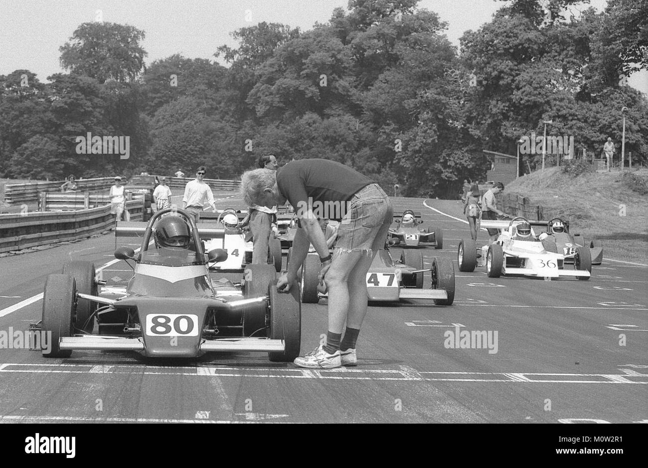 American F1 race car designer Steve Nichols racing for pleasure Stock ...