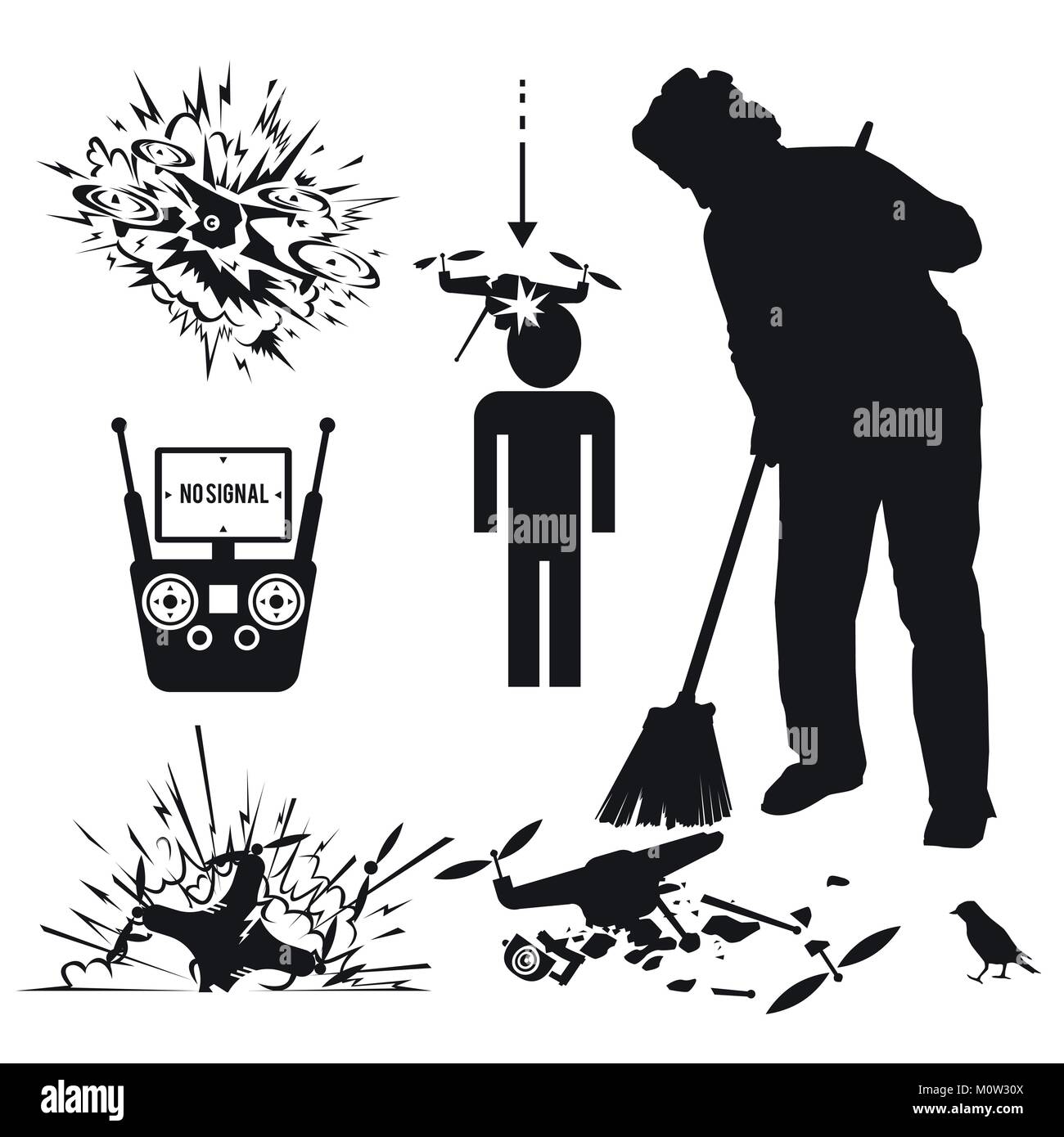 Helicopter crash Cut Out Stock Images & Pictures - Alamy