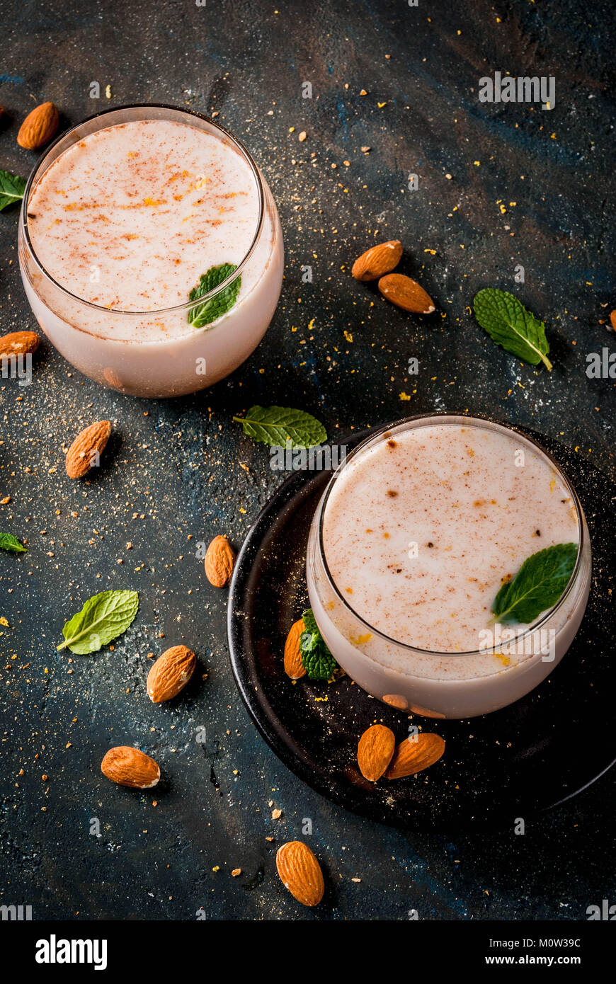 Traditional Indian beverage, Holi festival food, Thandai Sardai milk ...