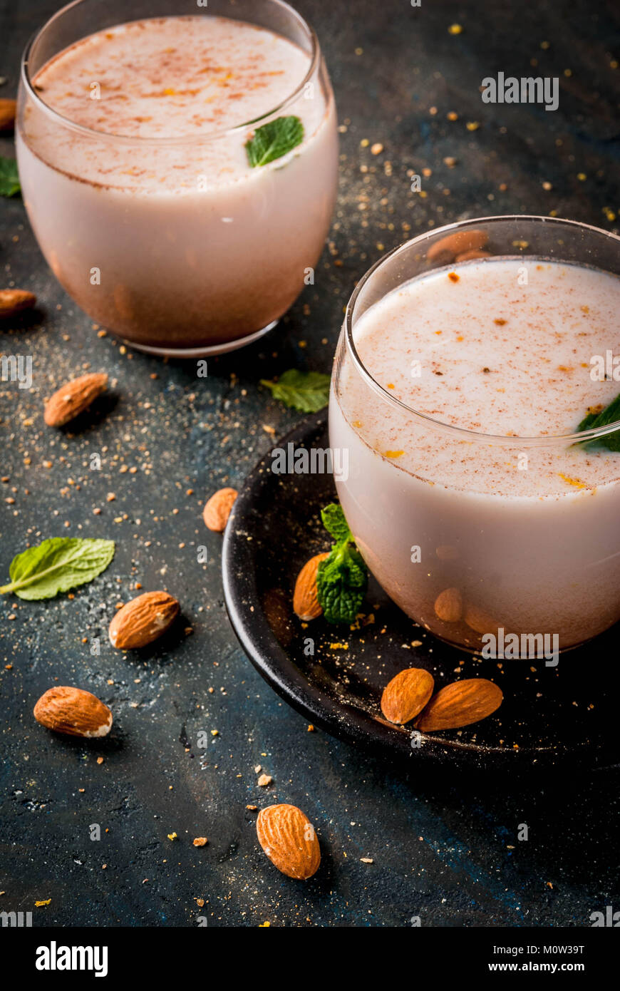 Traditional Indian beverage, Holi festival food, Thandai Sardai milk ...