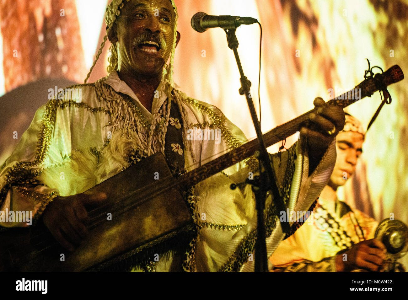 The Moroccan Gnawa musician and singer Maalem Omar Hayat (pictured ...