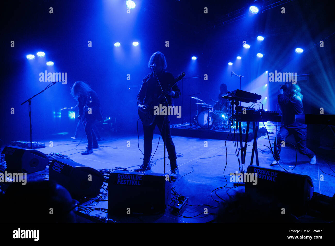 The Finnish psychedelic black metal band Oranssi Pazuzu performs a live ...
