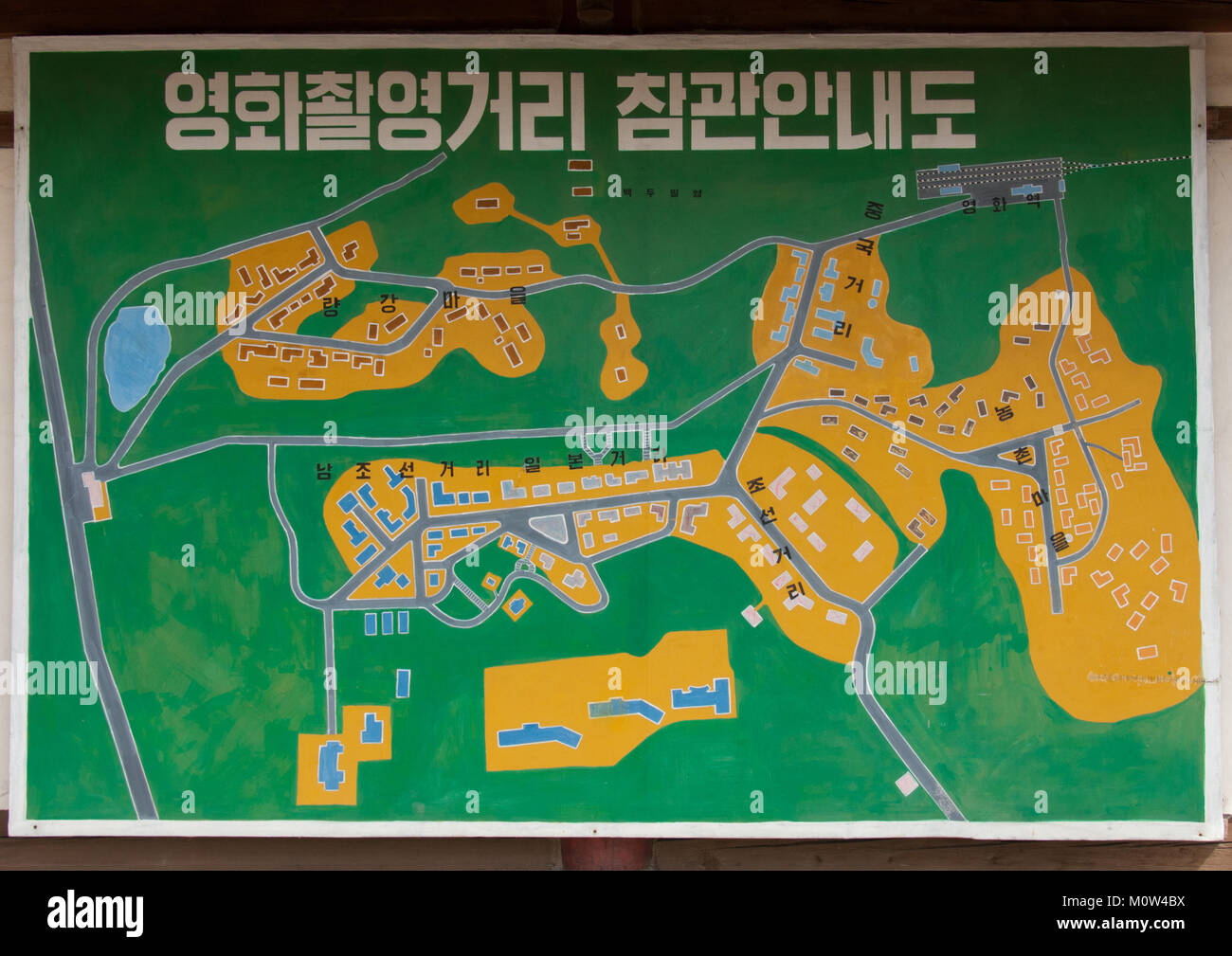 Map of the Pyongyang film studio, Pyongan Province, Pyongyang, North ...