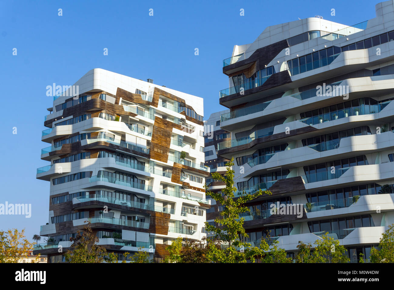 Italy,Lombardy,Milan,residence designed by Zaha Hadid Stock Photo - Alamy