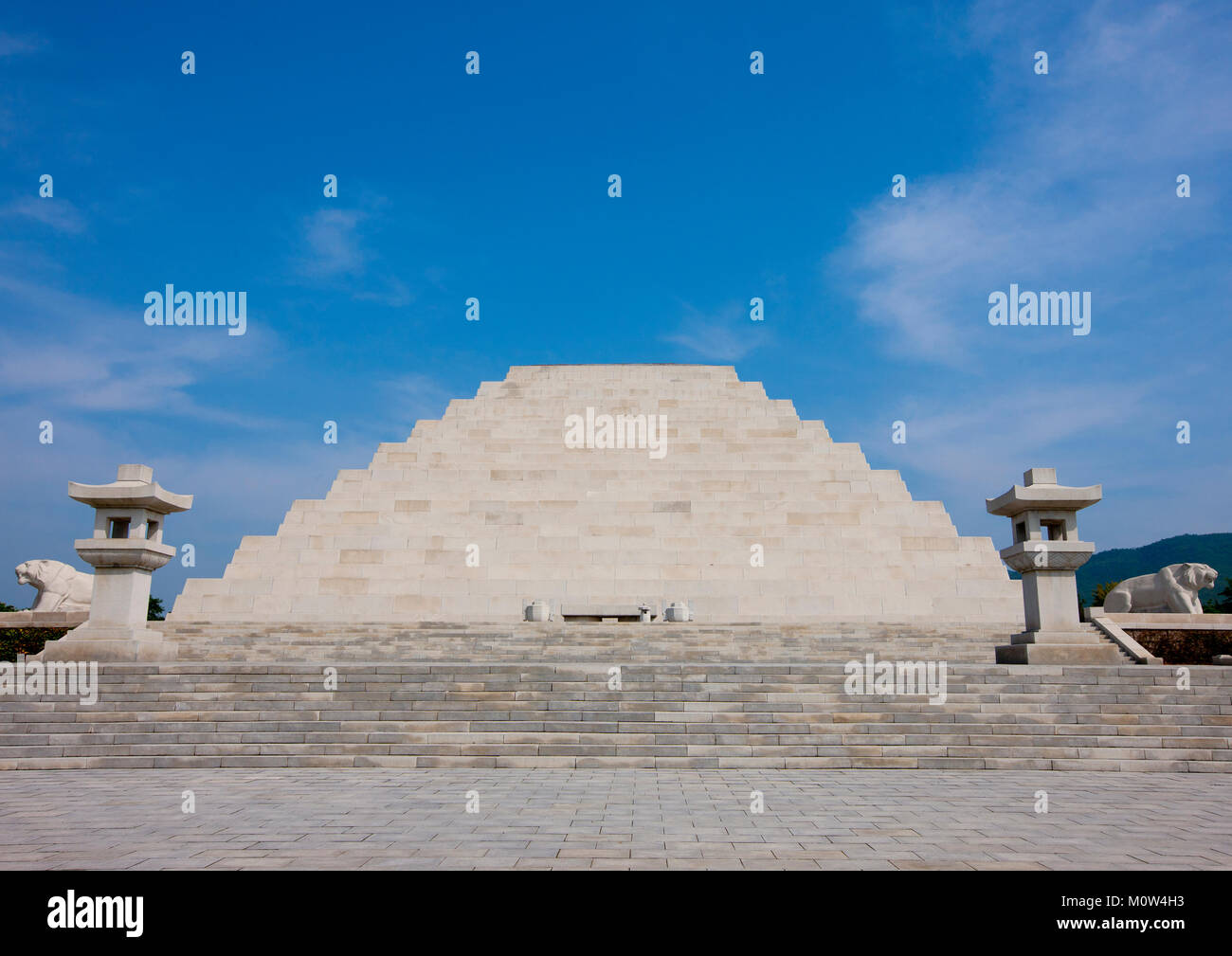 Tomb of king tangun with a pyramid shape, Pyongan Province, Pyongyang ...