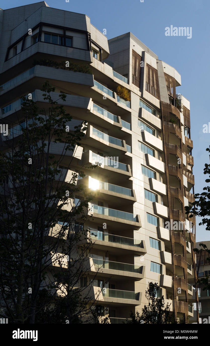 Italy,Lombardy,Milan,residence designed by Zaha Hadid Stock Photo - Alamy