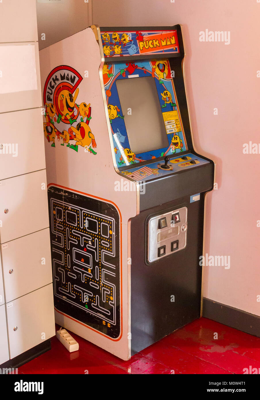 Roden, the Netherlands, january 11, 2018 - Vintage Puck Man gaming ...