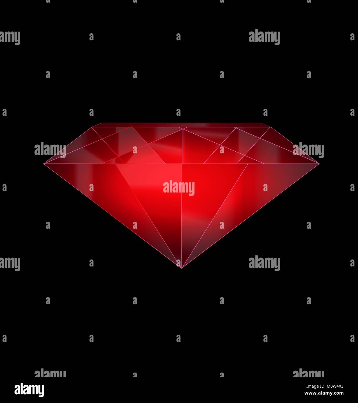 Red jewel light Stock Vector Images - Alamy