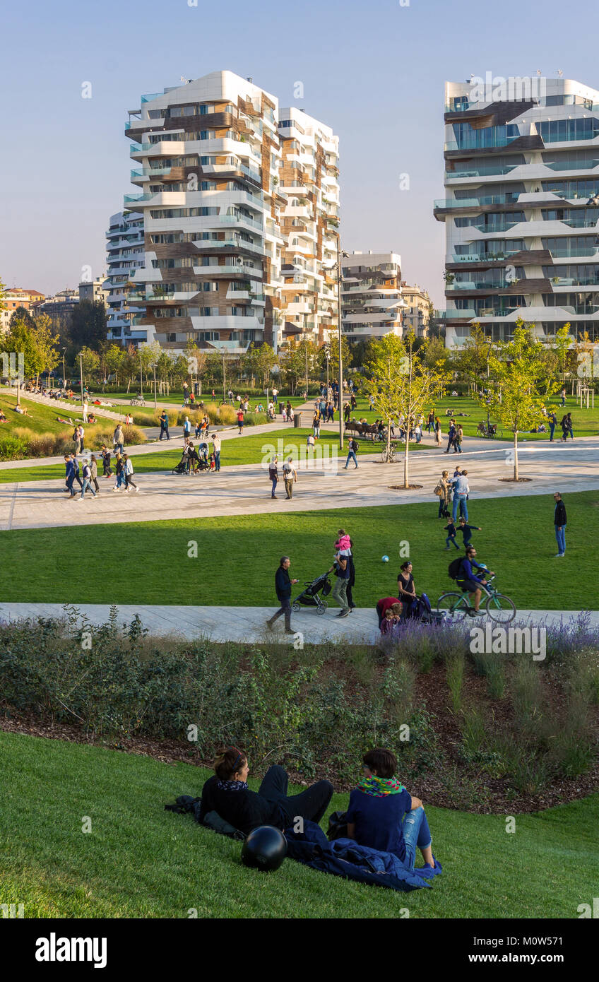 Italy,Lombardy,Milan,residence designed by Zaha Hadid Stock Photo - Alamy
