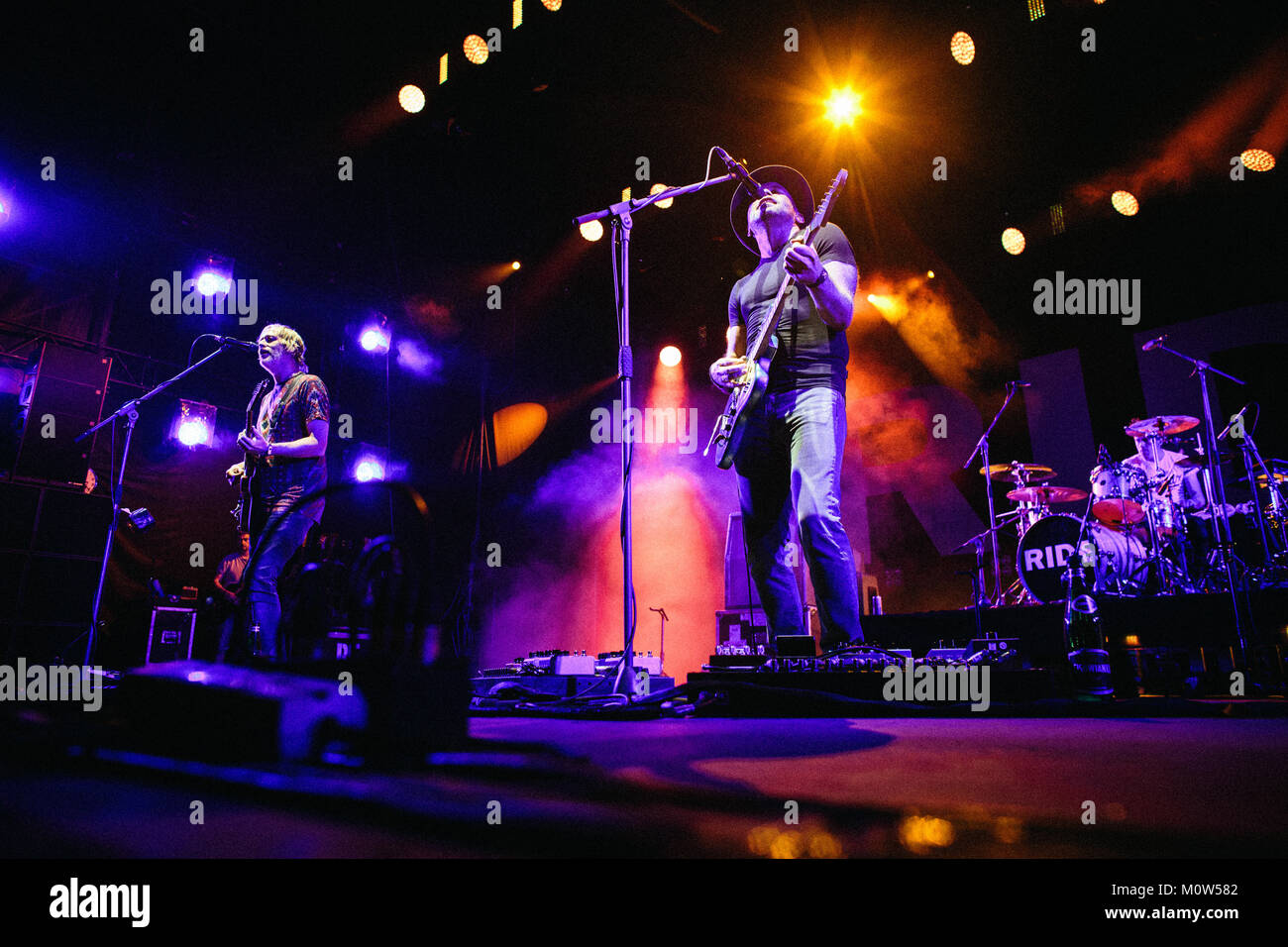 The British rock band Ride performs a live concert at the Polish music ...