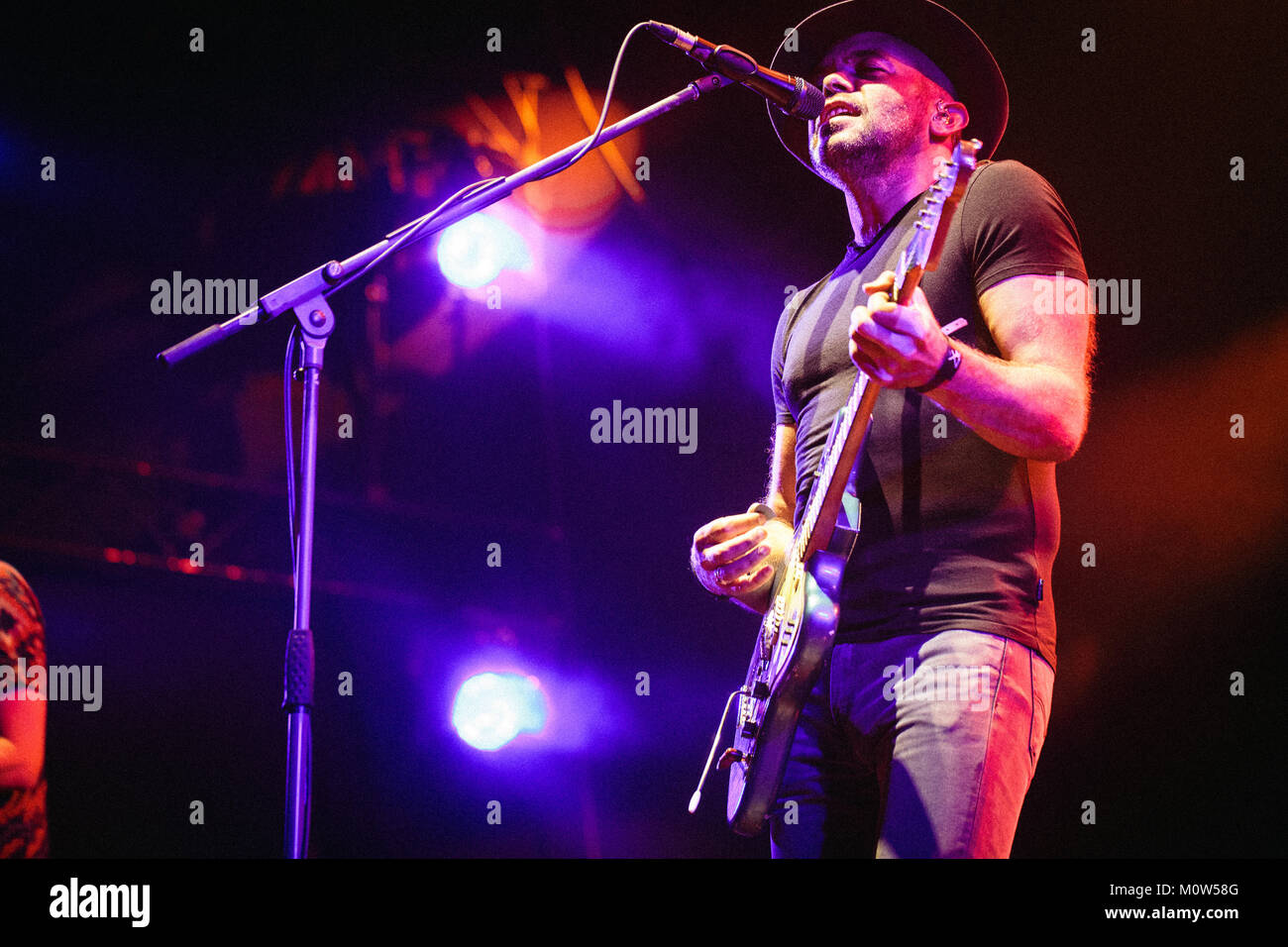 The British rock band Ride performs a live concert at the Polish music ...