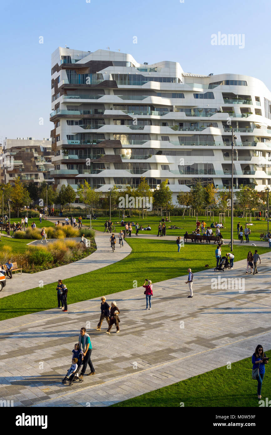 Italy,Lombardy,Milan,residence designed by Zaha Hadid Stock Photo - Alamy