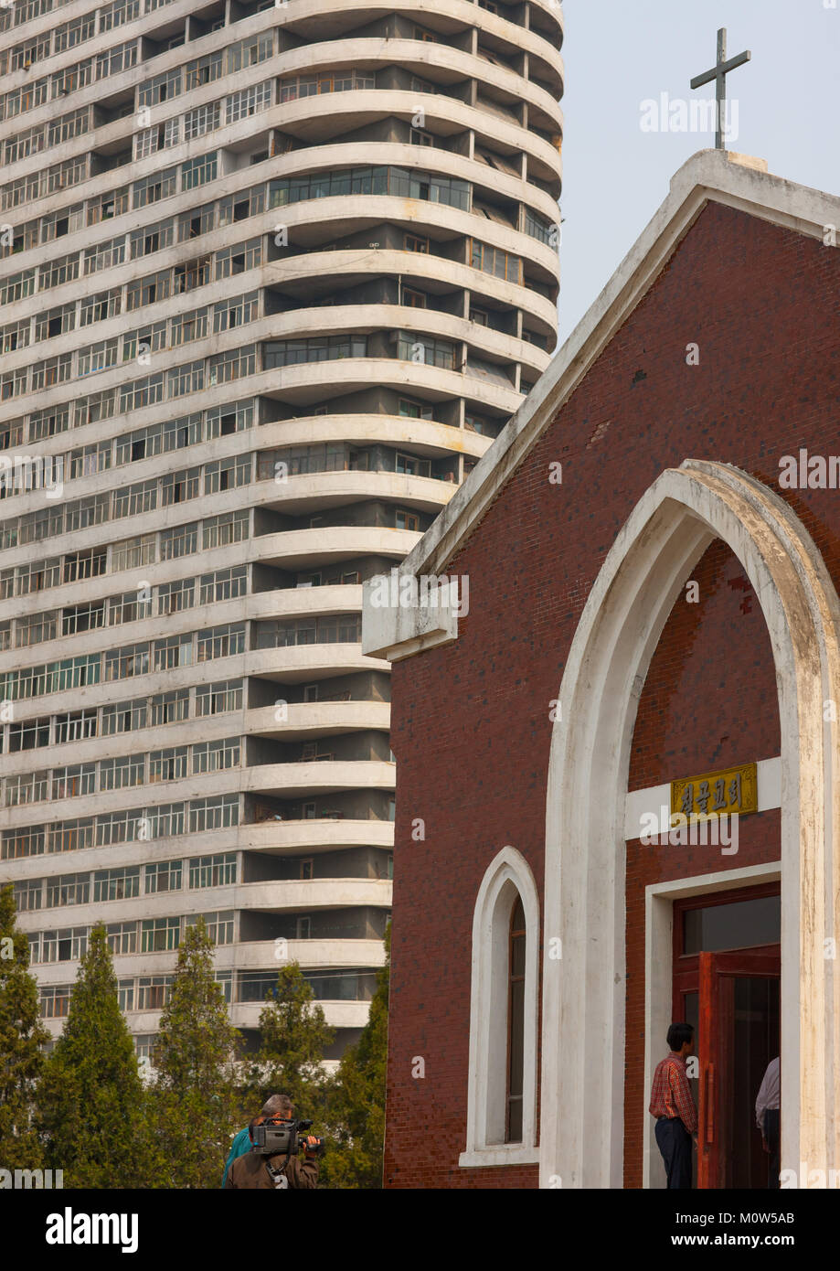 Chilgol protestant church, Pyongan Province, Pyongyang, North Korea ...