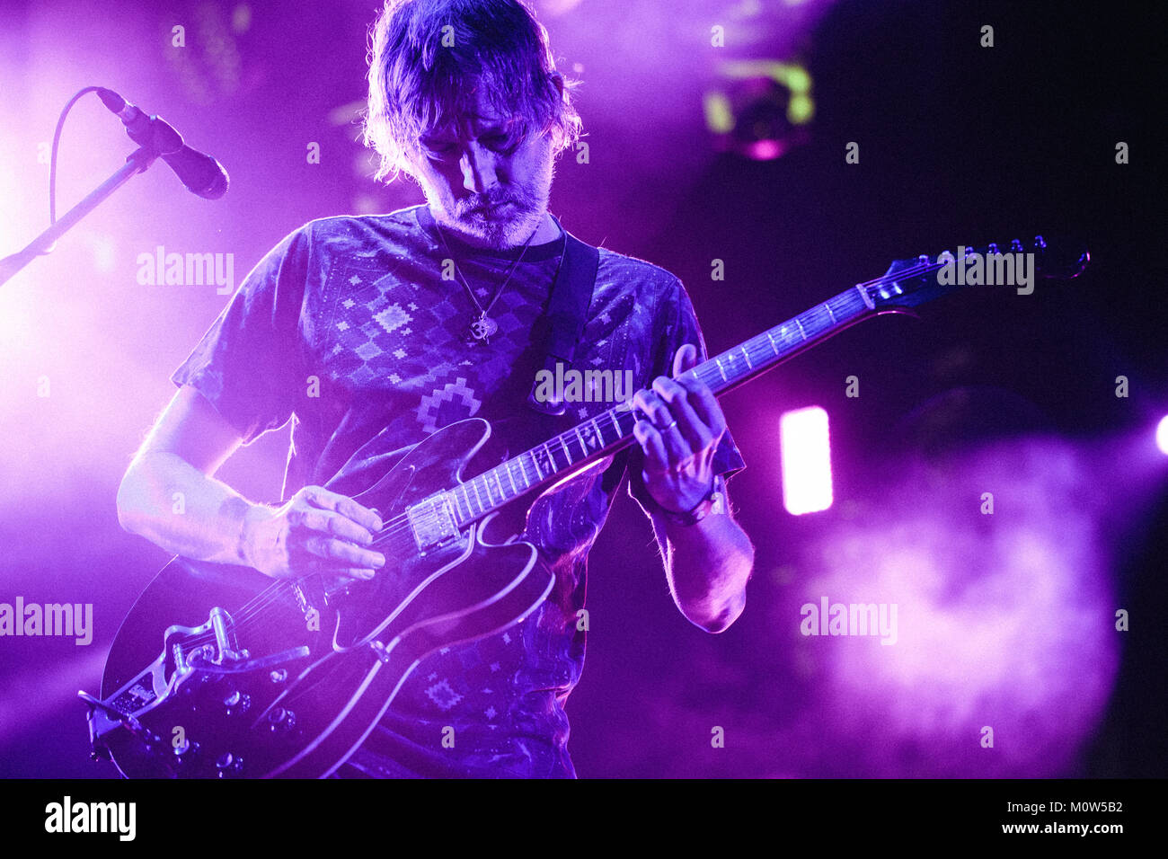 The British rock band Ride performs a live concert at the Polish music ...