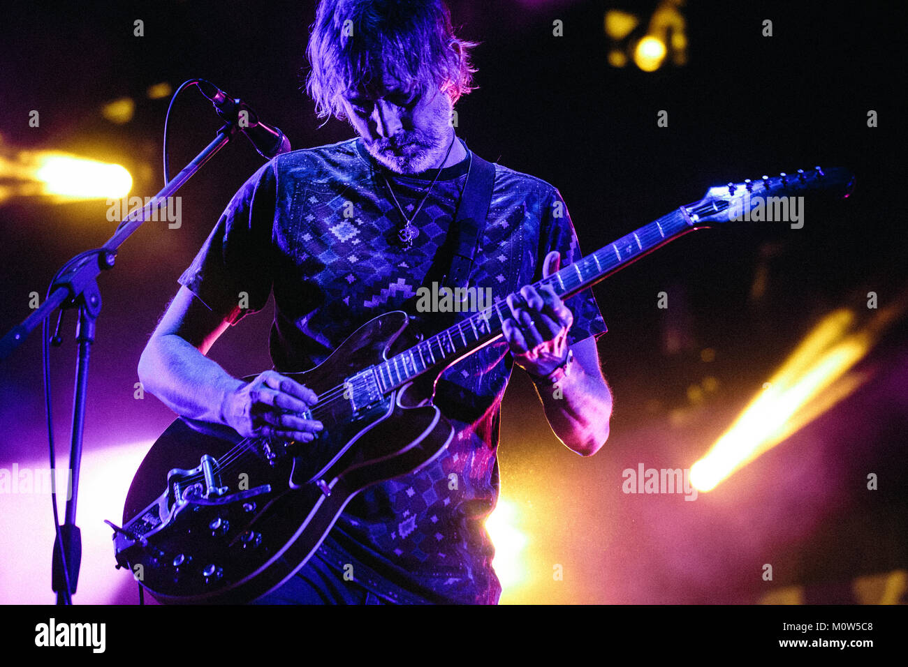 The British rock band Ride performs a live concert at the Polish music ...