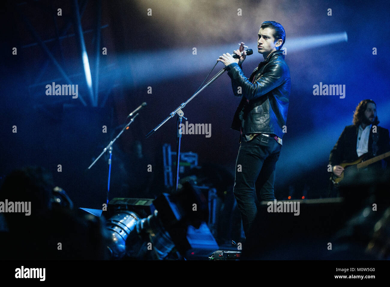 The arctic monkeys singer alex turner pictured hi-res stock photography ...