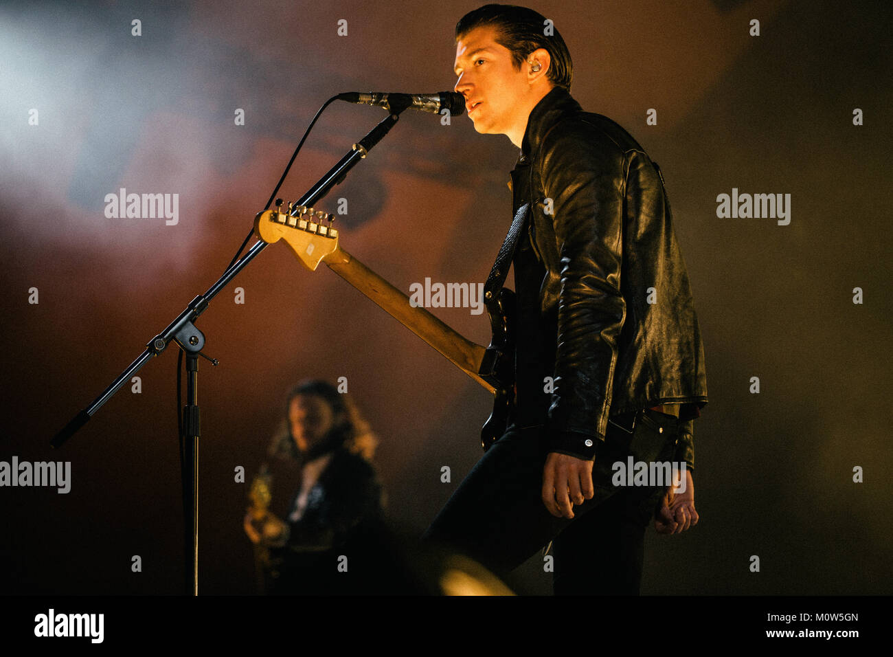 The arctic monkeys singer alex turner pictured hi-res stock photography ...