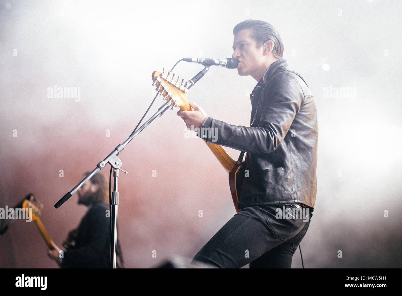 The arctic monkeys singer alex turner pictured hi-res stock photography ...