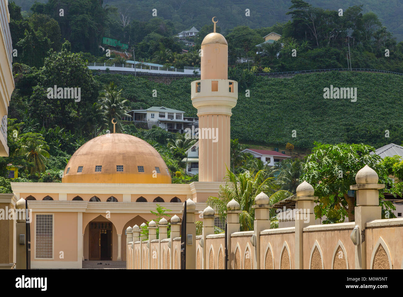 Mosque of Victoria Mahe Seychelles Stock Photo - Alamy