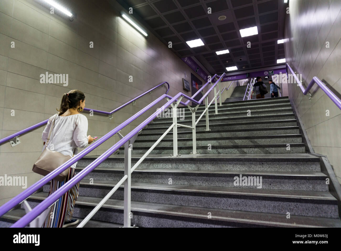 Italy,Lombardy,Milan,subway station M5 Stock Photo - Alamy