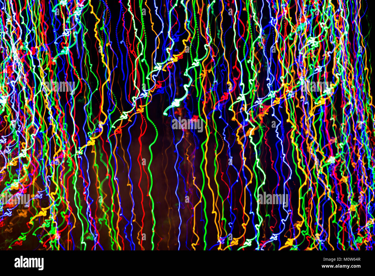 multicolored motion blurred lights in dark pattern Stock Photo - Alamy