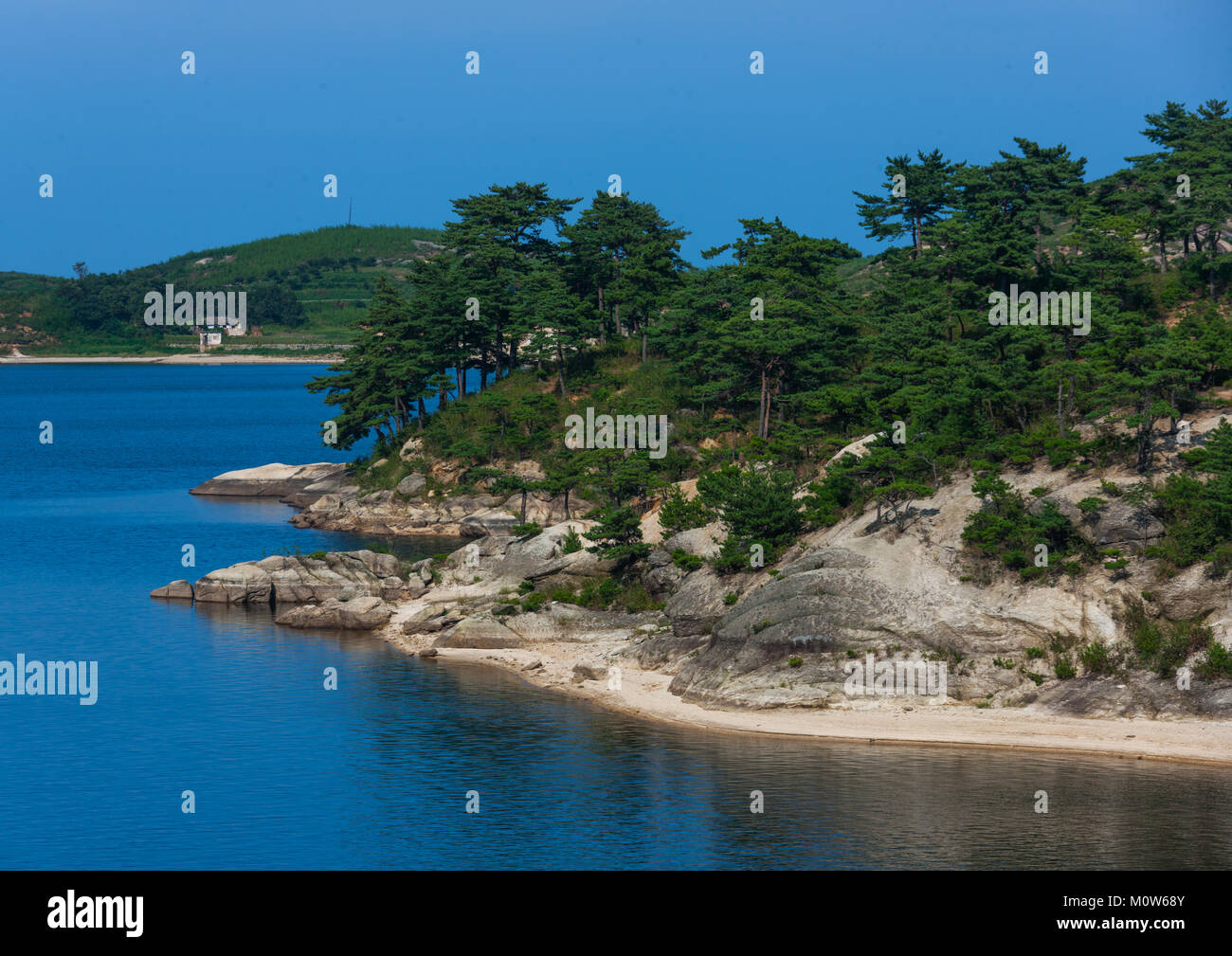 Lagoon in samil lake, Kangwon-do, Kumgang, North Korea Stock Photo - Alamy