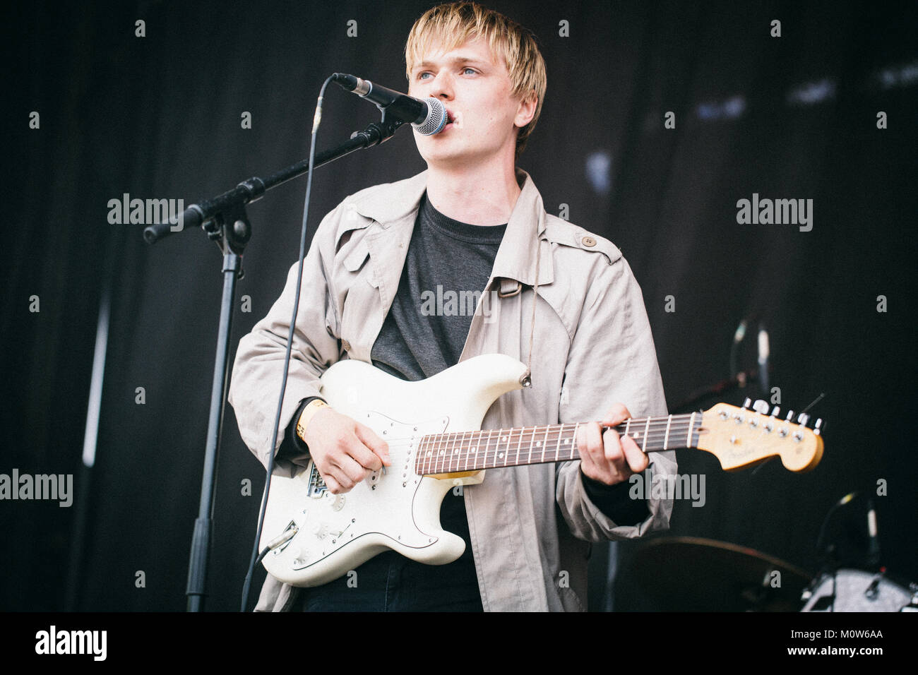 The Danish punk-rock band Communions performs a live concert at the ...